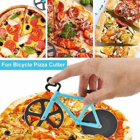 Bike Pizza Cutter, Bike Pizza Cutter, Pizza Slicer, Double Stainless ...