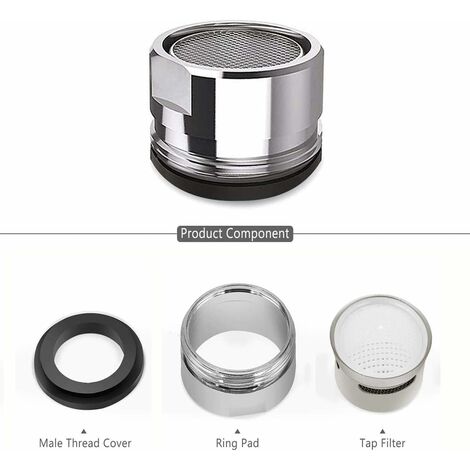 3 Pieces Faucet Filter Replacement Insert Tap Spout Aerator, 24MM ...