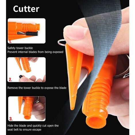 2 Pack Car Emergency Safety Hammer Escape Window Glass Break Hammer ...
