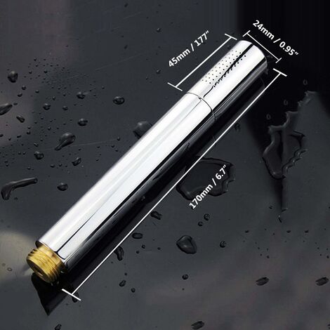 Mini Universal Handheld Shower Head Brass Chromed Showerhead (Round)