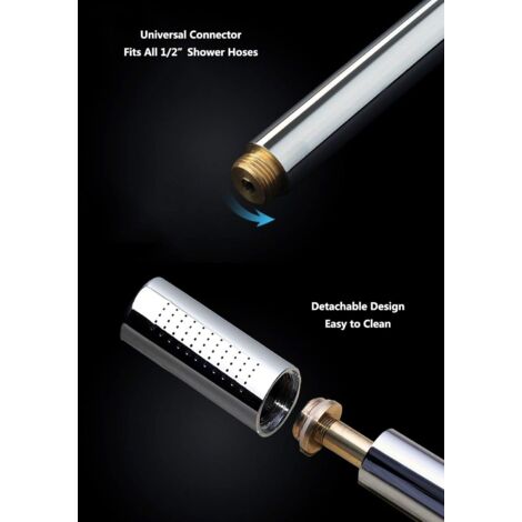 Mini Universal Handheld Shower Head Brass Chromed Showerhead (Round)