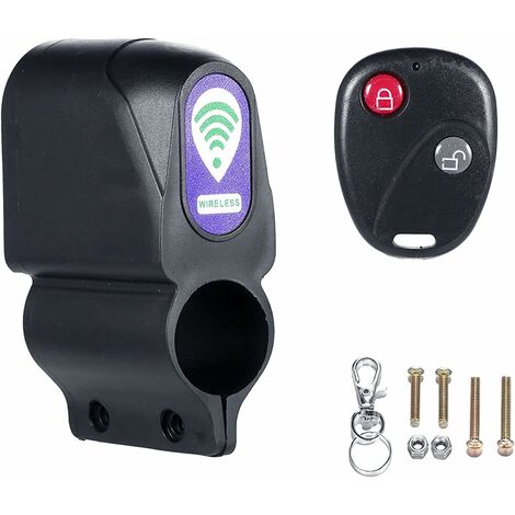 Bike Alarm with Remote, Wireless Vibration Alarm with Remote Control ...