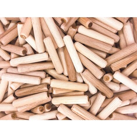 400 pcs 8mm x 40mm wood dowel - solid beech wood dowel ideal for wood ...