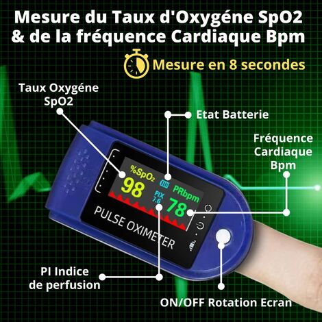 Fingertip Pulse Oximeter OLED Display Professional Finger Pulse ...