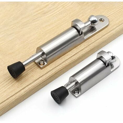 Stainless Steel Kick Down Door Locks Stopper Holder Spring Loaded ...