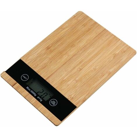 Professional High Precision Electronic Kitchen Scales, 5kg/1g Bamboo ...