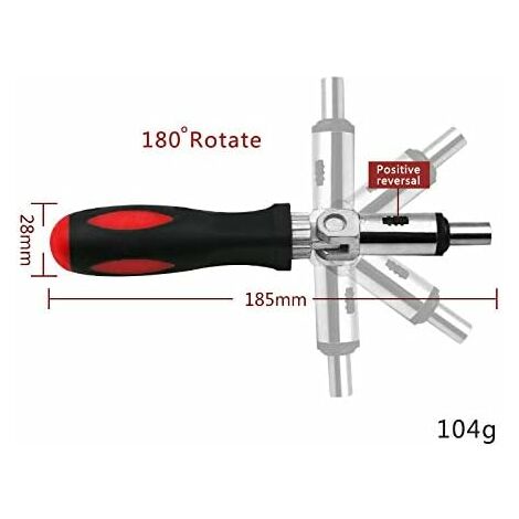 180° Rotating Ratchet Screwdriver Adjustable Ratchet Screwdriver ...