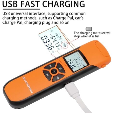 Mini Fiber Optic Power Meter -70+10dBm Fiber Light Meter for Testing 7 ...