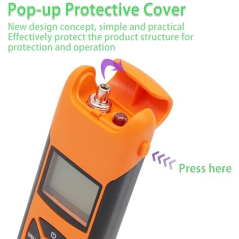 Mini Fiber Optic Power Meter -70+10dBm Fiber Light Meter for Testing 7 ...