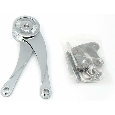 Set of 2 Foldable Lid Hinges, Soft Close Dampers, 75, 90, 110 Degree Angles