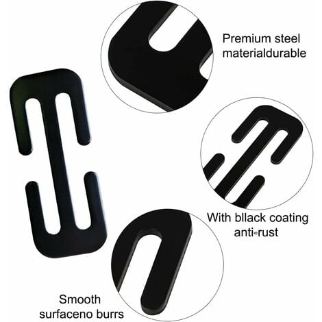 4 Metal Seat Belt Adjusters, Seat Belt Clips,Car Metal Safety Belt Neck ...