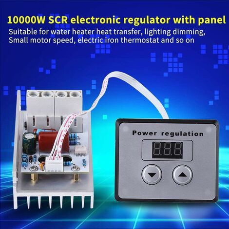 Speed Controller 10000W AC 220V 80A SCR Digital Voltage Regulator Speed ...