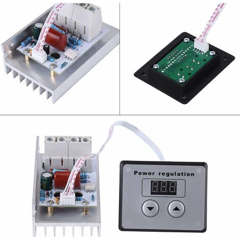 Speed Controller 10000W AC 220V 80A SCR Digital Voltage Regulator Speed ...