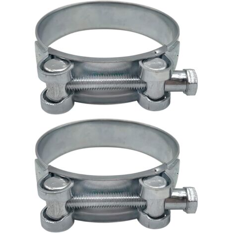 2 Pack Reinforced Clamps for 80-85mm Galvanized Steel Pipe