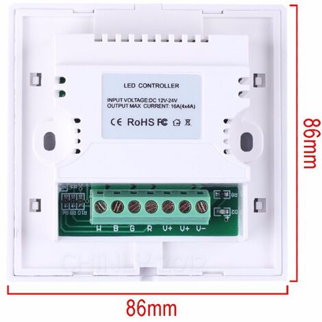 Remote Control for Wall Panel, RGBW LED Touch Panel Controller with ...