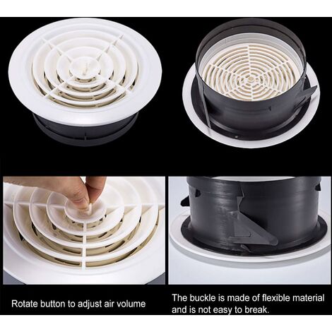 125mm Round Air Vent Adjustable Vent Grille