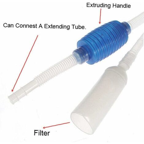 Manual siphon pump for aquarium 143cm