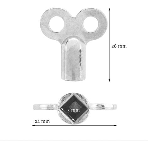 Universal radiator bleed key: Kit of 2 easy-to-use heating bleed keys ...