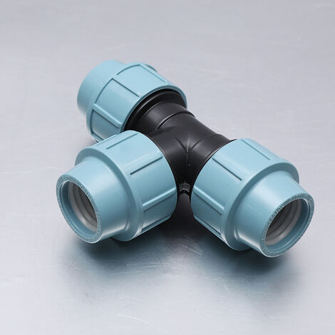 T connector for water hose with three female outlets (3 x 32 mm) Clamp ...