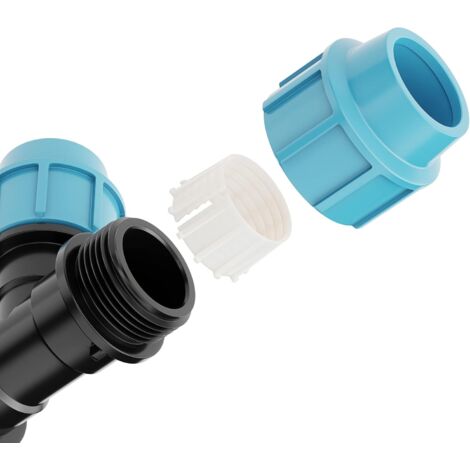 T connector for water hose with three female outlets (3 x 25 mm ...