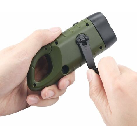 Solar Flashlight, Solar LED Torch & Hand Crank Flashlight Rechargeable ...