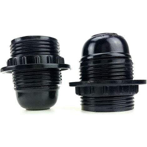 Black E27 Screw, E27 Bulb Holder, 4 Pieces E27 Socket, E27 Socket Light ...