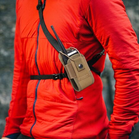Walkie Talkie Bag Molle Radio Pouch - Radio Holder Radio Case Molle ...