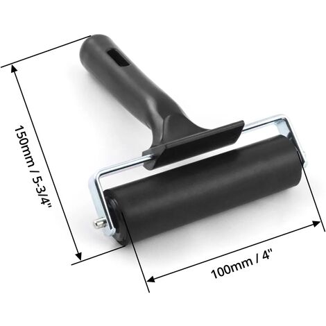 Ink Roller, Brayer Rubber Roller for Printing, Wallpaper, Linocut Ink, 10cm