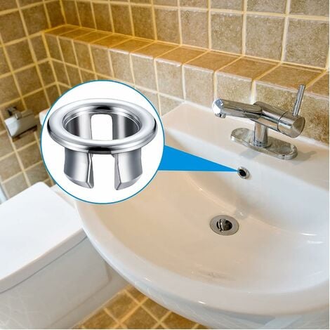 Sink Overflow Ring Round Sink Hole Overflow Cover Basin Trim Overflow ...