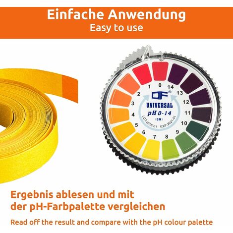 Universal pH Test Paper pH Test Strips Roll of pH Test Strips, pH ...