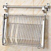 Stainless Steel Foldable Wall Mounted Dish Rack（39.5X26.5X5.5cm）