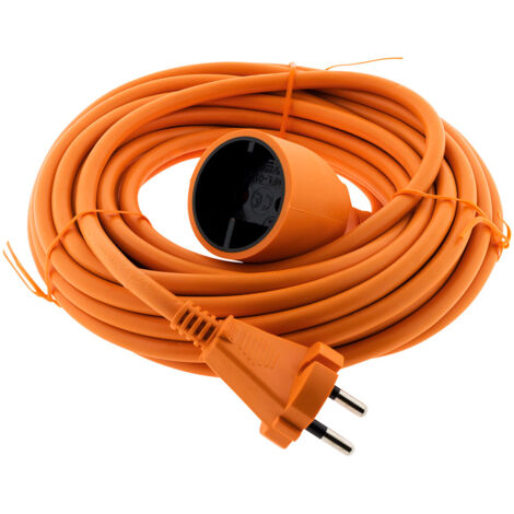 Rallonge electrique bicolore CHACON cable 10m H05VV-F 3G1.5 souple ...