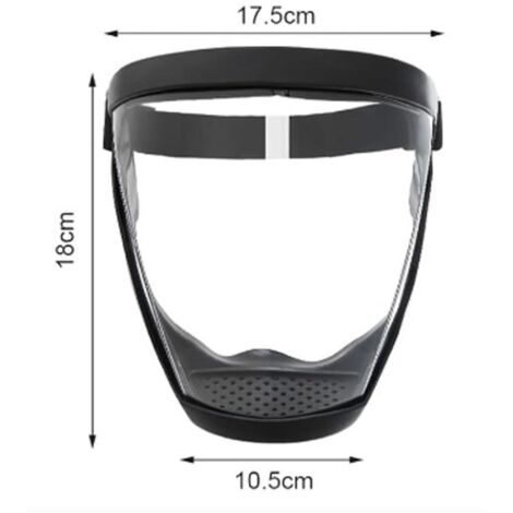 Visière de Protection, Anti-fog Protective Full Face Shield, Face ...