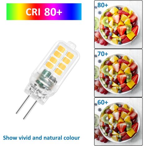 Ampoule LED G4 12V 3W, Non Dimmable, 16 SMD 300LM Blanc Neutre 4000K, Équivalent 25W G4 Ampoule ...