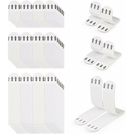 36 Paires (72 Bandes) Languettes Accroches Tableaux sans Percer Bandes ...