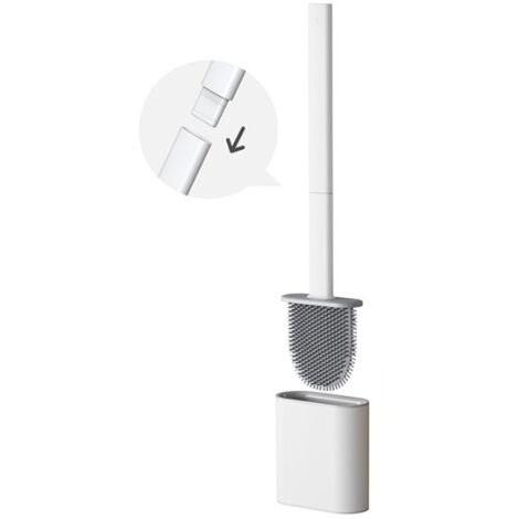 CSPARKV Brosse WC PP+TPR - Brosse Toilette et Supports, Anti-goutte, Antibactérienne, Balayette ...