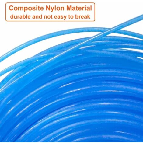 Bobine de Fil Rond en Nylon pour Coupe-Bordure débroussailleuse Diamètre 1,6 mm Longueur 100 m ...