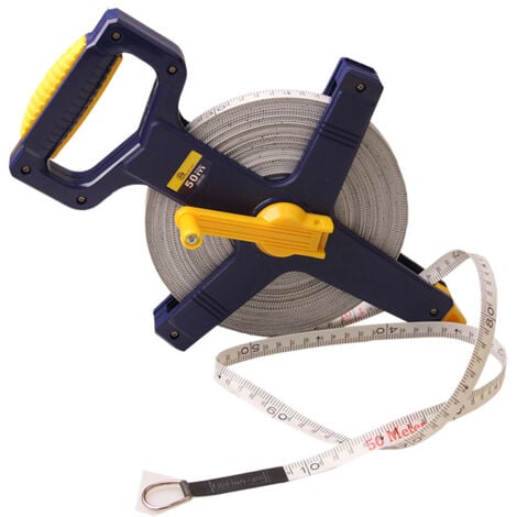 Ruban de mesure 50m / Mètre ruban 50m avec boîtier Travaux de précision 50m