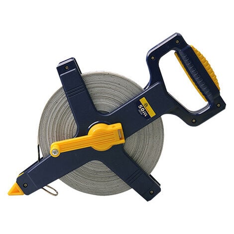 Ruban de mesure 50m / Mètre ruban 50m avec boîtier Travaux de précision 50m