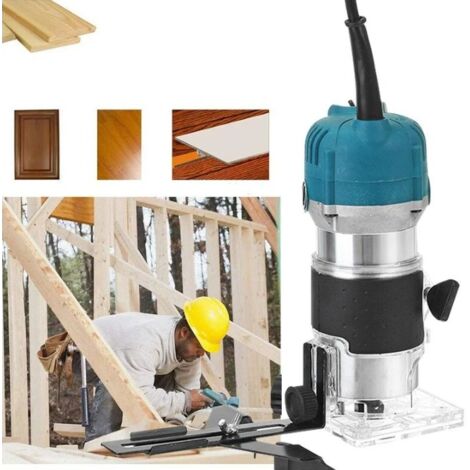 CSPARKV 220V 800W 30000r/min Affleureuse Défonceuse Électrique à Bois ...