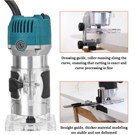 CSPARKV 220V 800W 30000r/min Affleureuse Défonceuse Électrique à Bois ...