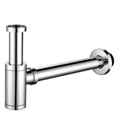 Siphon de Lavabo en Acier Inox Siphon pour vasque et lavabo hauteur ...