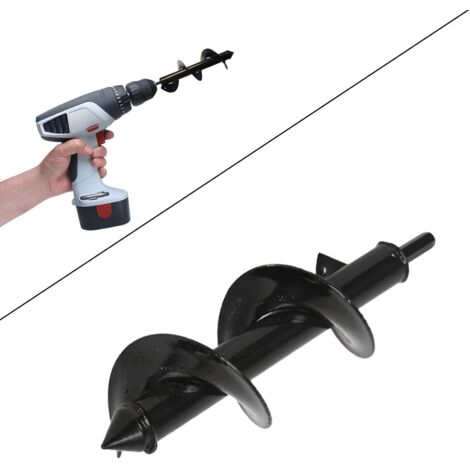 CSPARKV 1 Pièces Meche Tariere, Foret Hélicoïdal Jardin, Outil Creuser ...