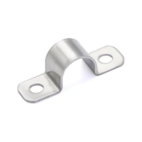CSPARKV 20 Pièce Clips Câble 2 Trous fixation pour tube Acier ...