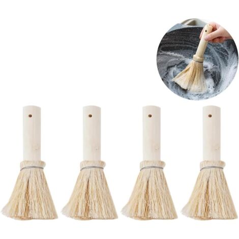 CSPARKV 21x8cm Brosse Vaisselle, Lot de 4 Brosses Vaisselle Bois Brosse à Vaisselle Naturelle en ...