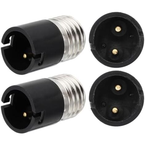 CSPARKV Adaptateur de Douille d'Ampoule E27 vers B22, Lot de 4 Convertisseurs de Base d'Ampoule ...