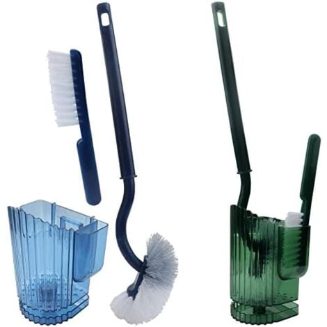 CSPARKV 8.5x41.3cm Lot de 2 brosses WC améliorées, brosse WC à long manche, brosse WC fine et ...