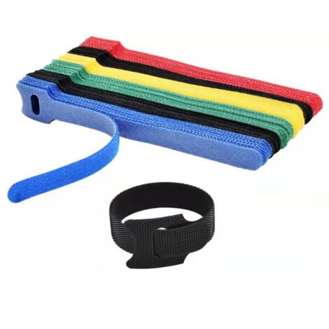 CSPARKV 140 Pcs Couleur aléatoire Sangle Scratch, 12x150mm Scratch ...