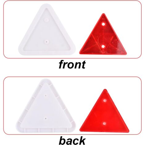 CSPARKV 2 Pièces Réflecteurs Triangulaires, Triangle de Signalisation ...