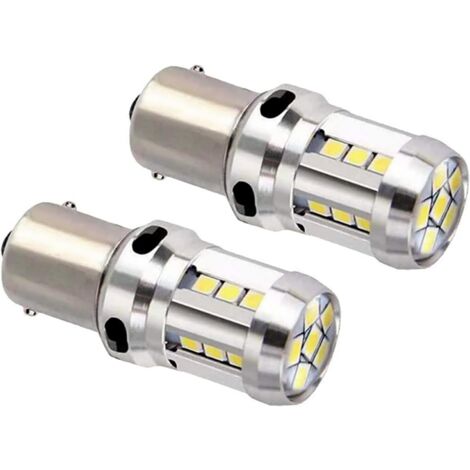 CSPARKV P21w 12V 24V LED Ampoules 1156 Ba15s, 18SMD Super Brillant Blanche 6000K, Pour Auto ...